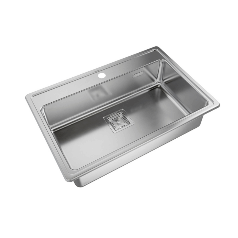 Bacha Pileta Johnson Pileta Acero Inox.304 Quadra Q71A (C/Antirrebalse ...