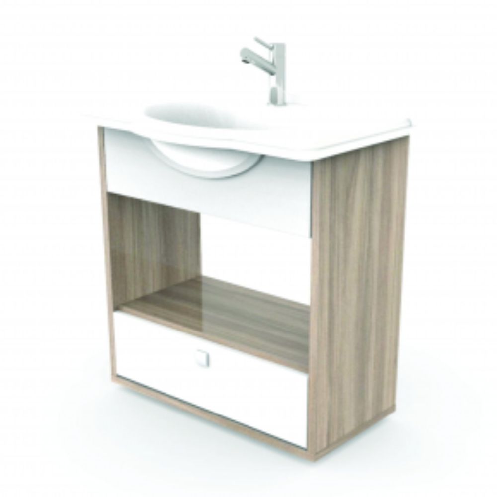 Vanitory Itar Verona Colgante 60 Cm + Bacha 1 Agujero - Sanitarios Lamas